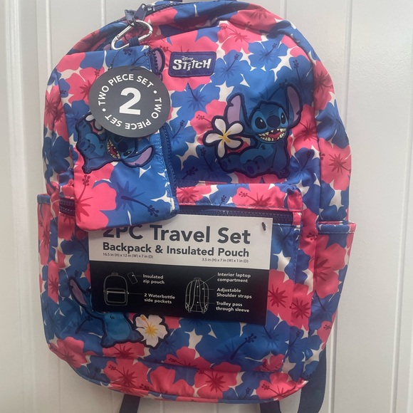 Disney | Bags | Disney Lilo Stitch Mini Backpack Bag Card Holder Key ...